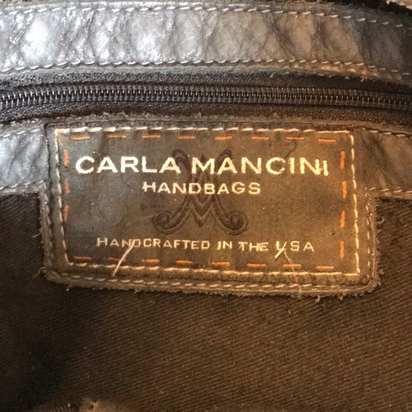 Carla Mancini | Bags | Carla Mancini Distressed Leather Shoulder Bag ...